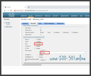 Configure a Basic WLAN on the WLC » CCNA 200-301