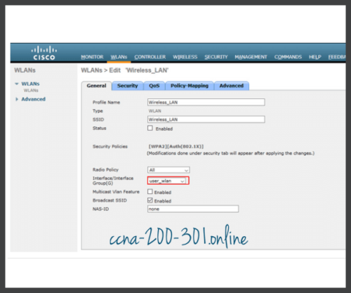 Configure a Basic WLAN on the WLC » CCNA 200-301